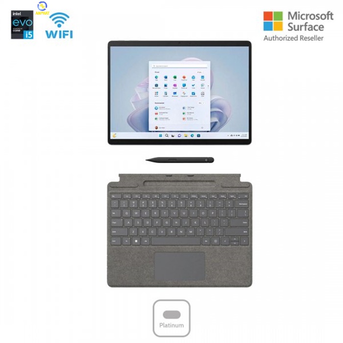 Microsoft Surface Pro 9 Wifi Intel Evo 12th ( i7-1255U | 16GB |Silver)