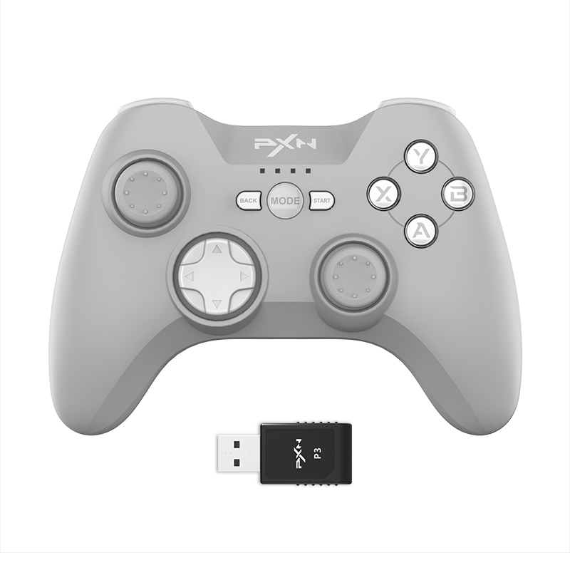 Tay cầm chơi game không dây PXN 9613 V2 Grey Bluetooth Wireless form ...