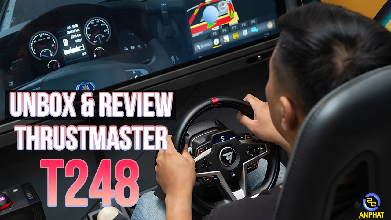 Review ThrustMaster T248 - Vô lăng lái xe siêu mượt có LED hiển thị tốc ...