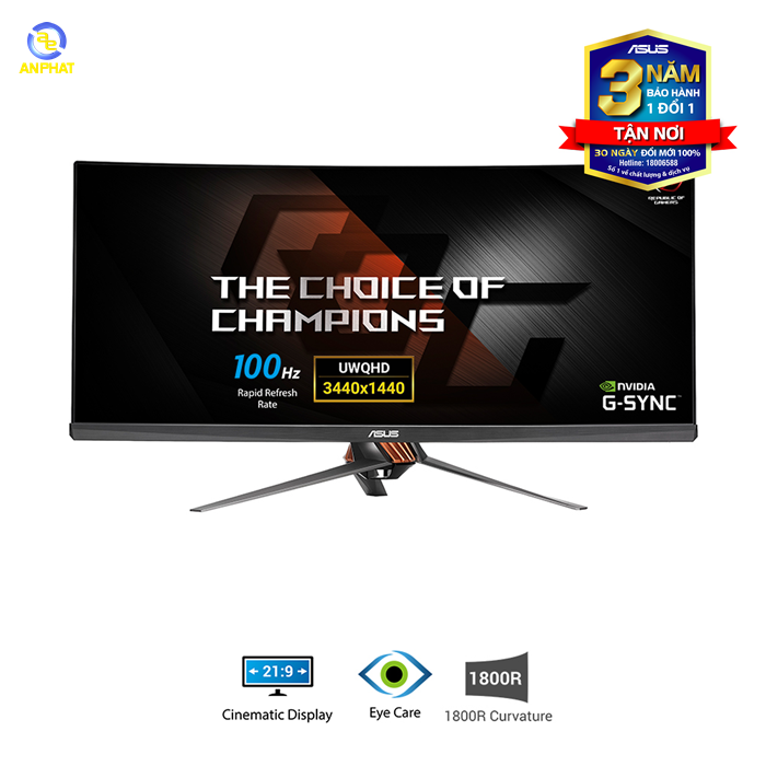 Màn Hình Gaming Cong ASUS ROG Swift PG348Q 34'' IPS 2K 21:9 100Hz G-SYNC