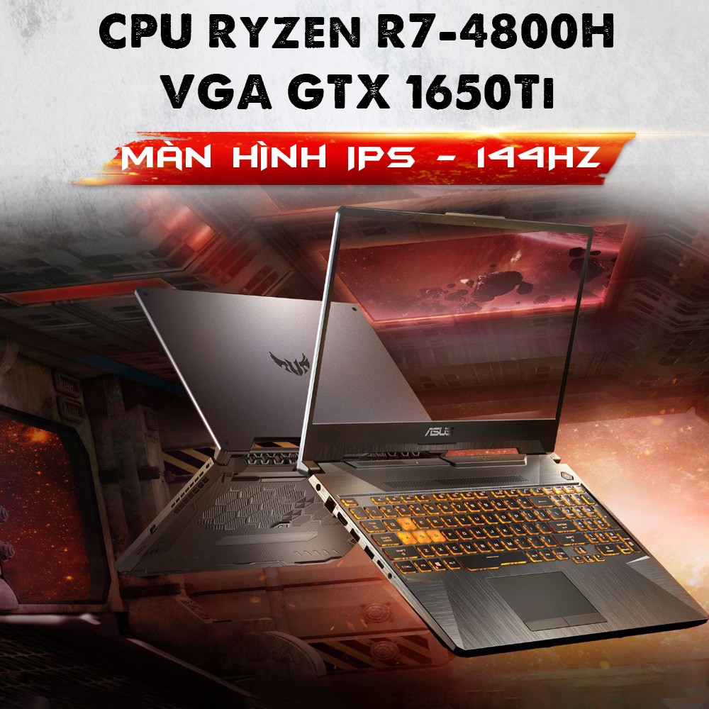 Laptop Asus TUF Gaming A15 FA506II-AL016T (Gray Metal) Chính Hãng