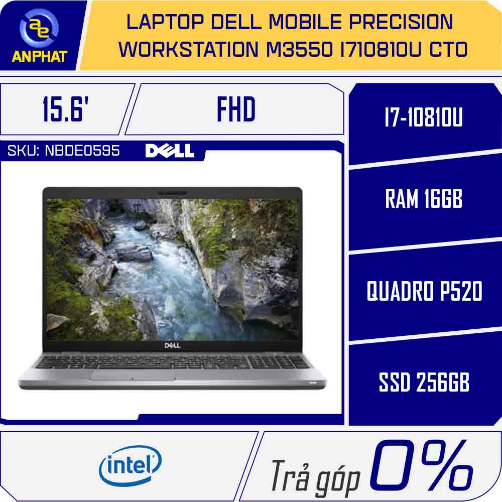 Laptop Dell Mobile Precision Workstation 3550 i7-10810U CTO chính hãng ...
