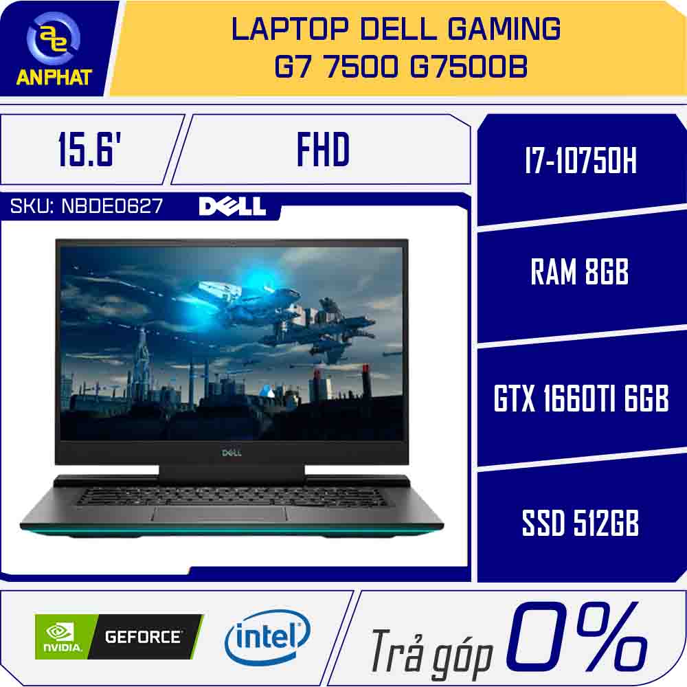 Laptop Dell Gaming G7 7500 G7500B - Đen Chính Hãng
