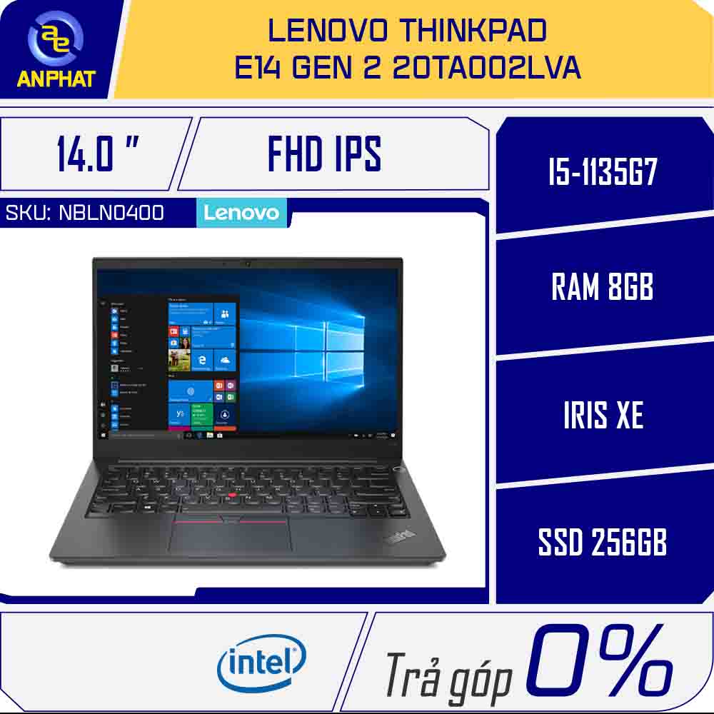 Laptop Lenovo ThinkPad E14 Gen 2 20TA002LVA Chính Hãng