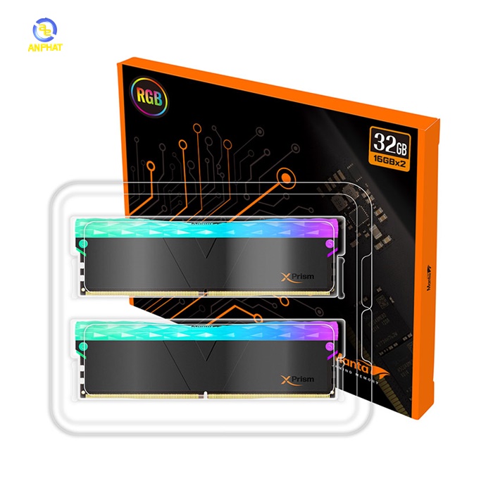 Ram V-Color DDR5 32GB (2x16GB) 6400MHz Manta XPrism RGB U-DlMM 1.4V ...